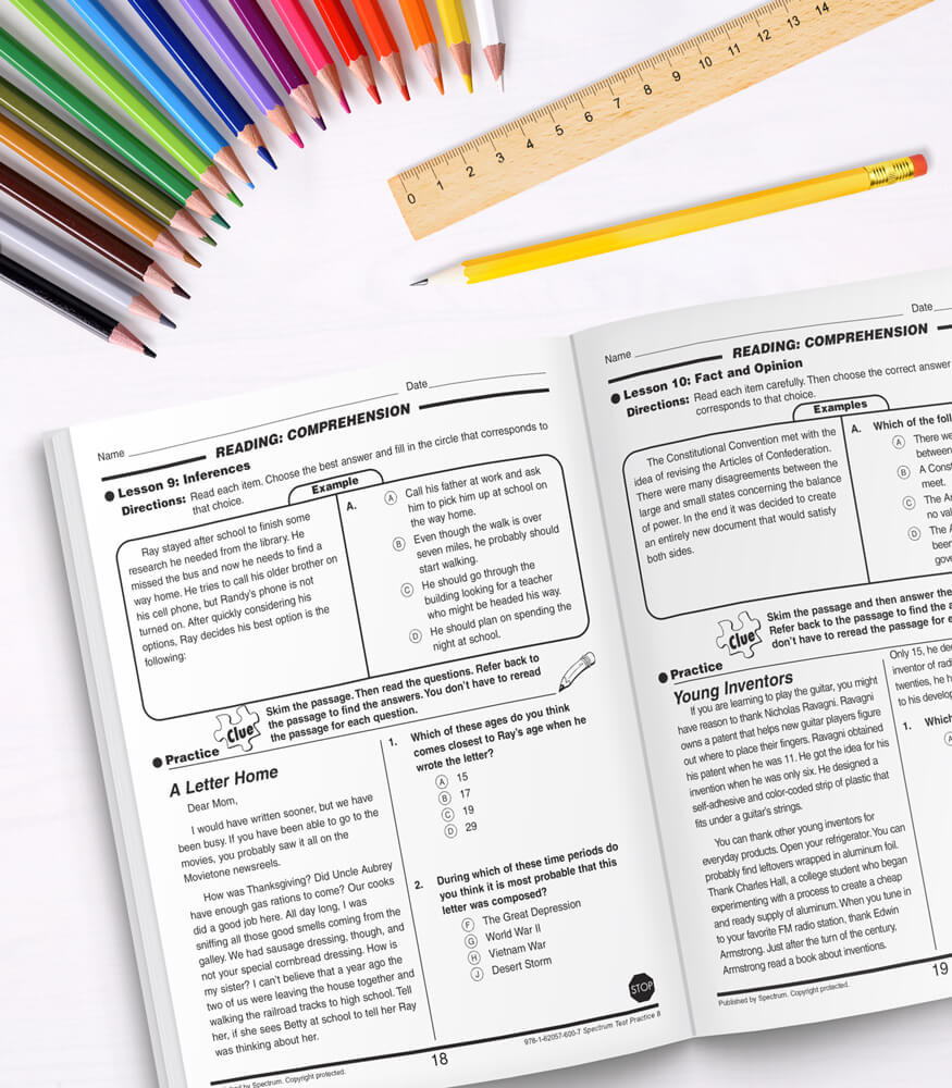 Spectrum Test Practice Workbook Grade 8 eBook