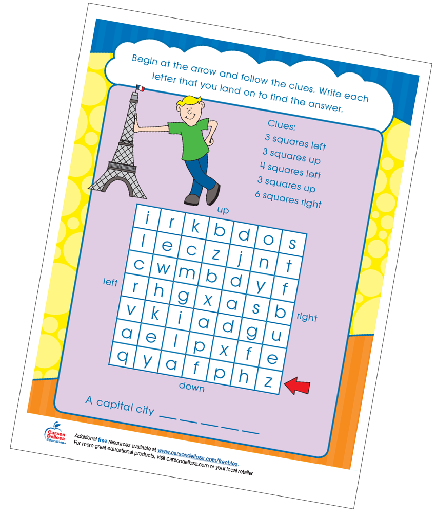 Eiffel Tower Puzzle Free Printable | Carson Dellosa