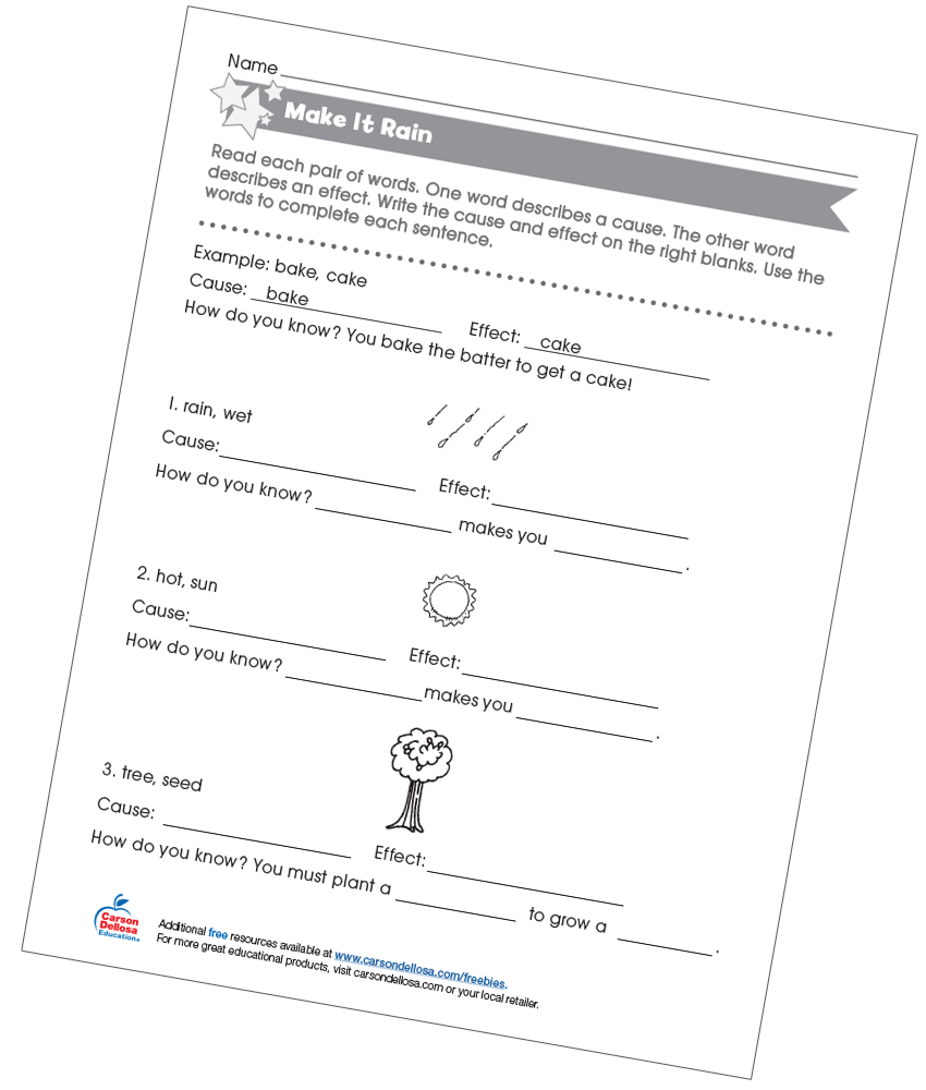 Make It Rain Free Printable | Carson Dellosa