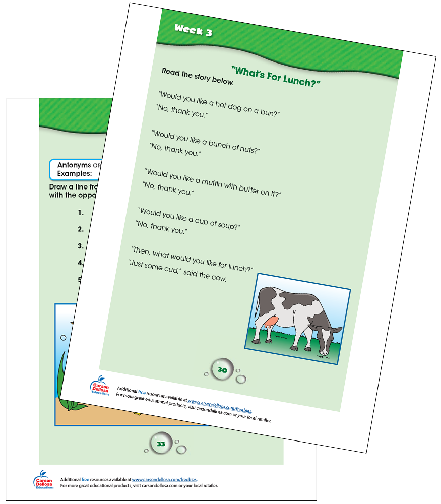 Week 3 Free Printable | Carson Dellosa