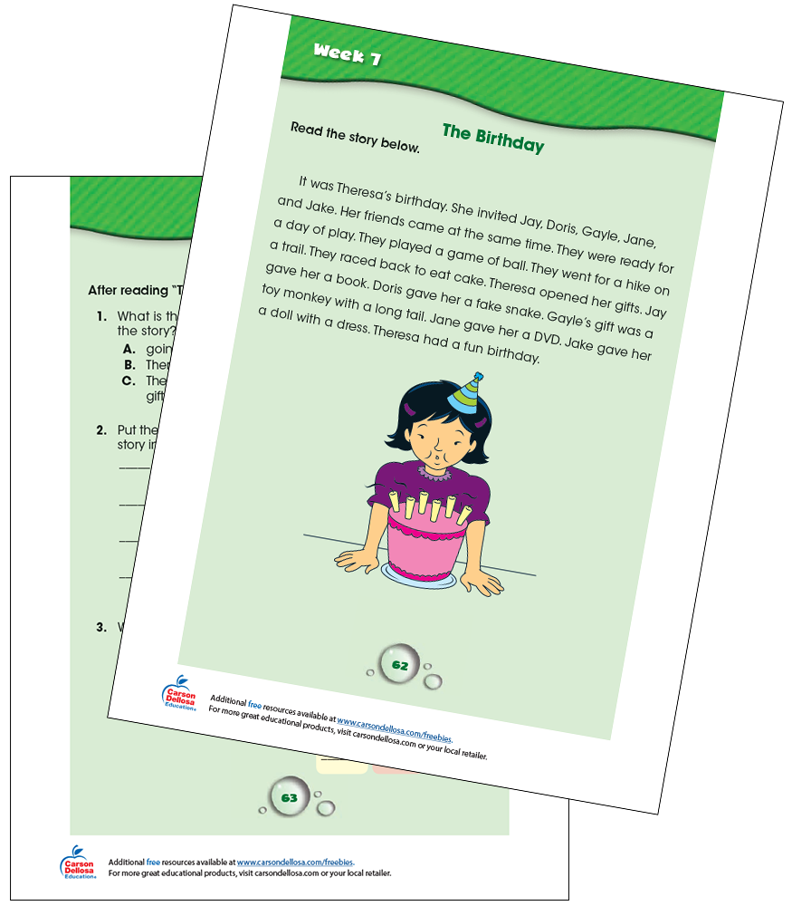 Week 7 Free Printable | Carson Dellosa