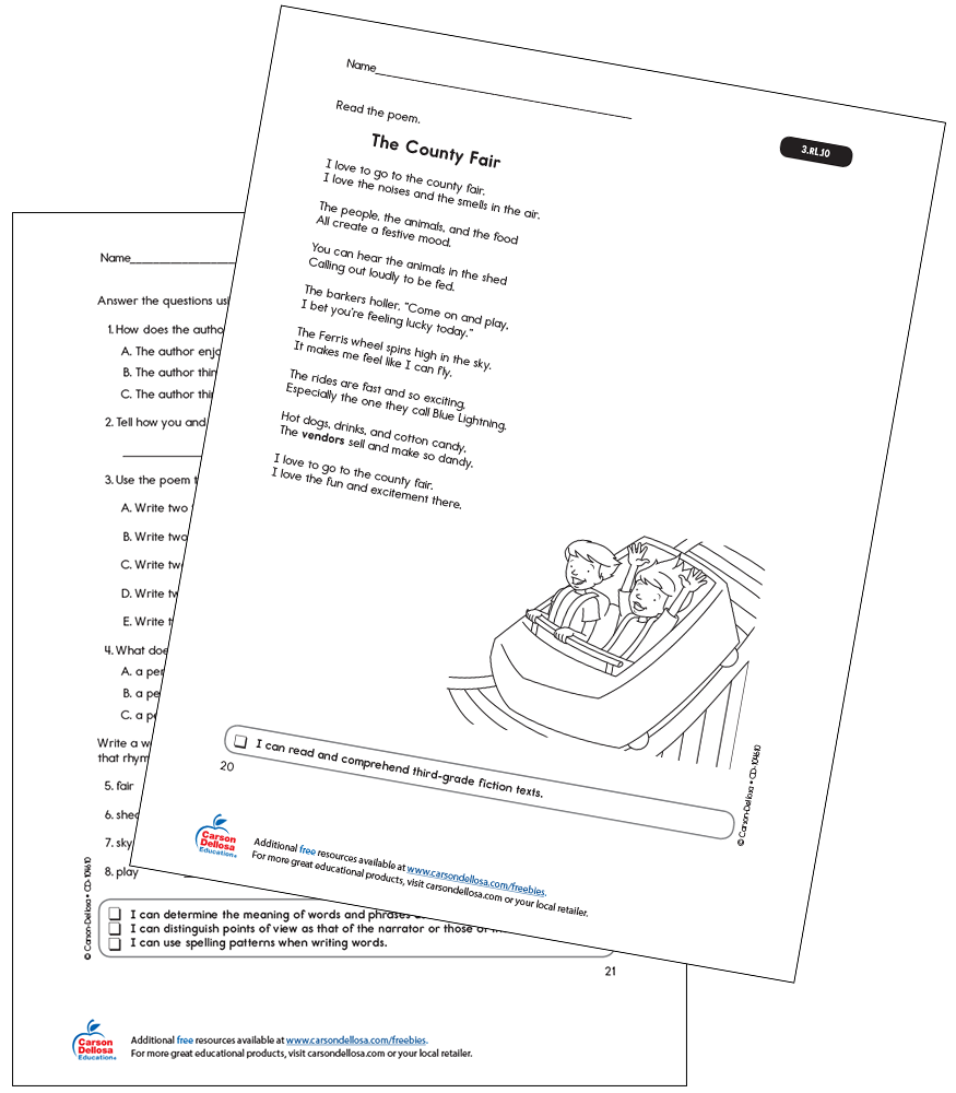 The County Fair Free Printable | Carson Dellosa