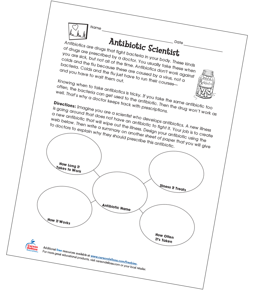 Antibiotic Scientist Free Printable | Carson Dellosa