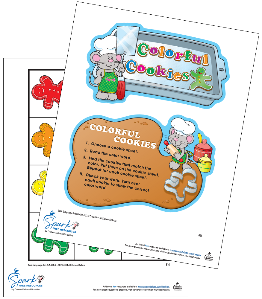 Colorful Cookies Free Activity | Carson Dellosa
