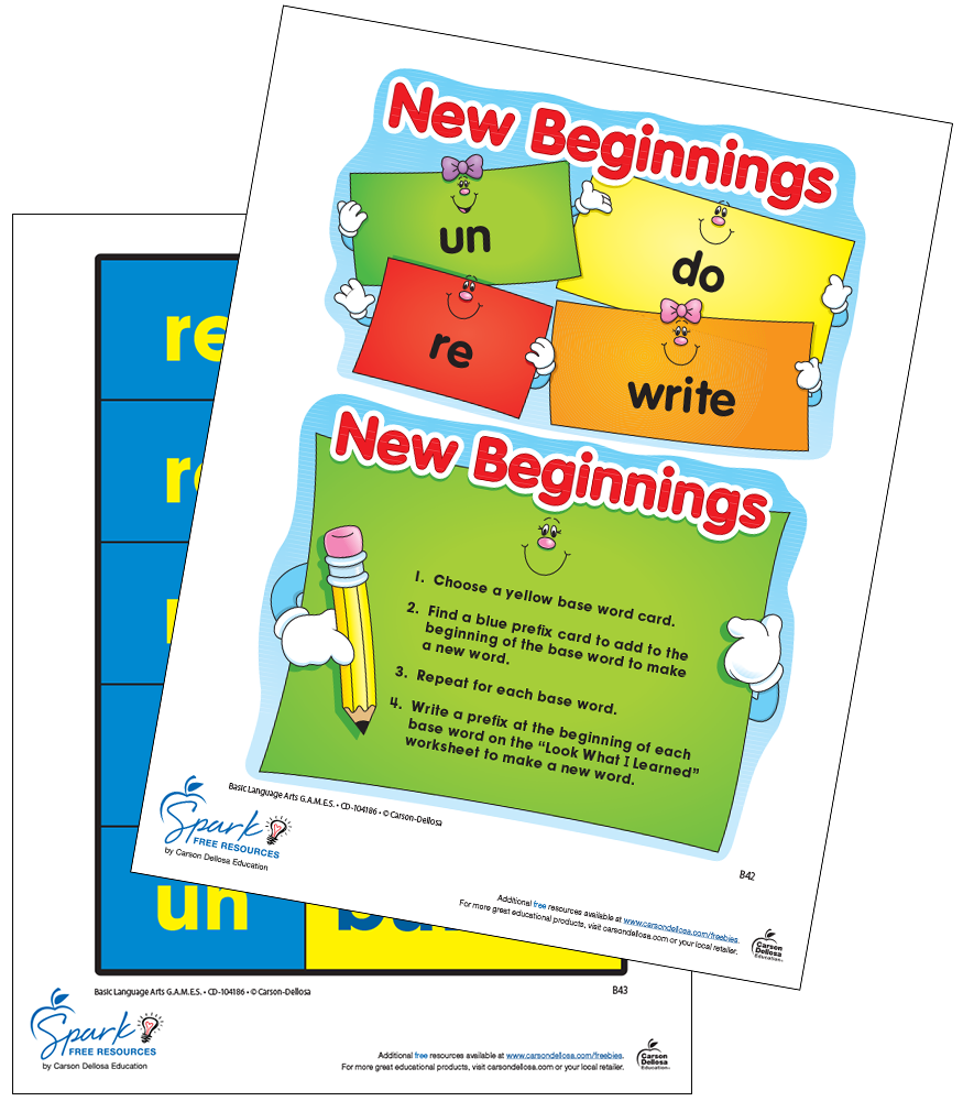 New Beginnings Free Activity | Carson Dellosa