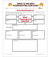 Thanksgiving Holiday Printable Collection Grade 4