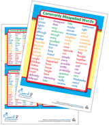 Commonly Misspelled Words Study Buddy Free Printable | Carson Dellosa