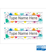Happy Place Editable Printable Name Plates