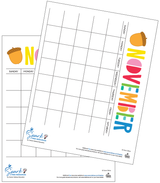 November Editable Calendar - PDF & Google Classroom - Landscape ...