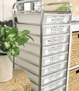 Editable Farmhouse Free Drawer Cart Labels | Carson Dellosa