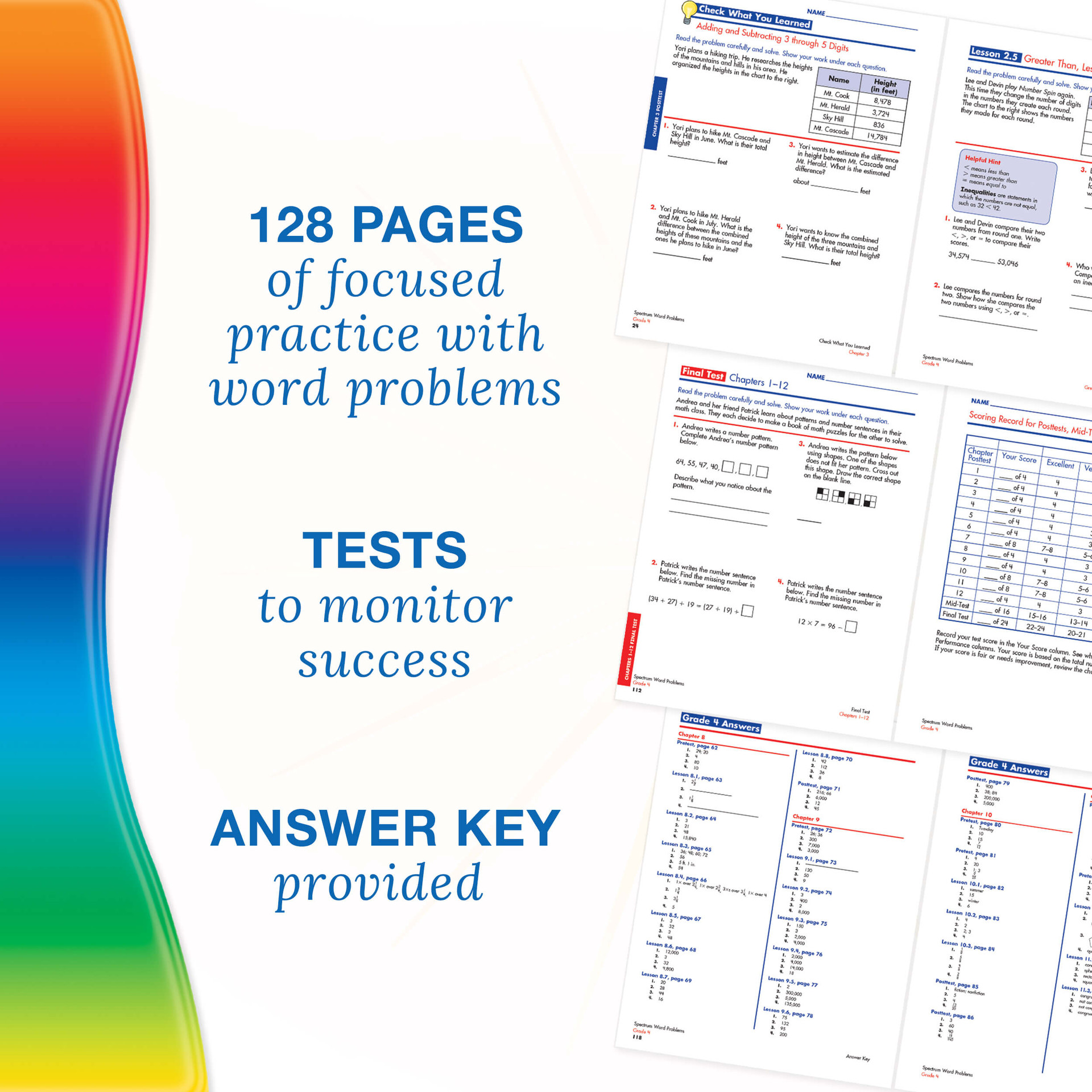Grade 4 Spectrum Word Problems Workbook eBook (PDF)