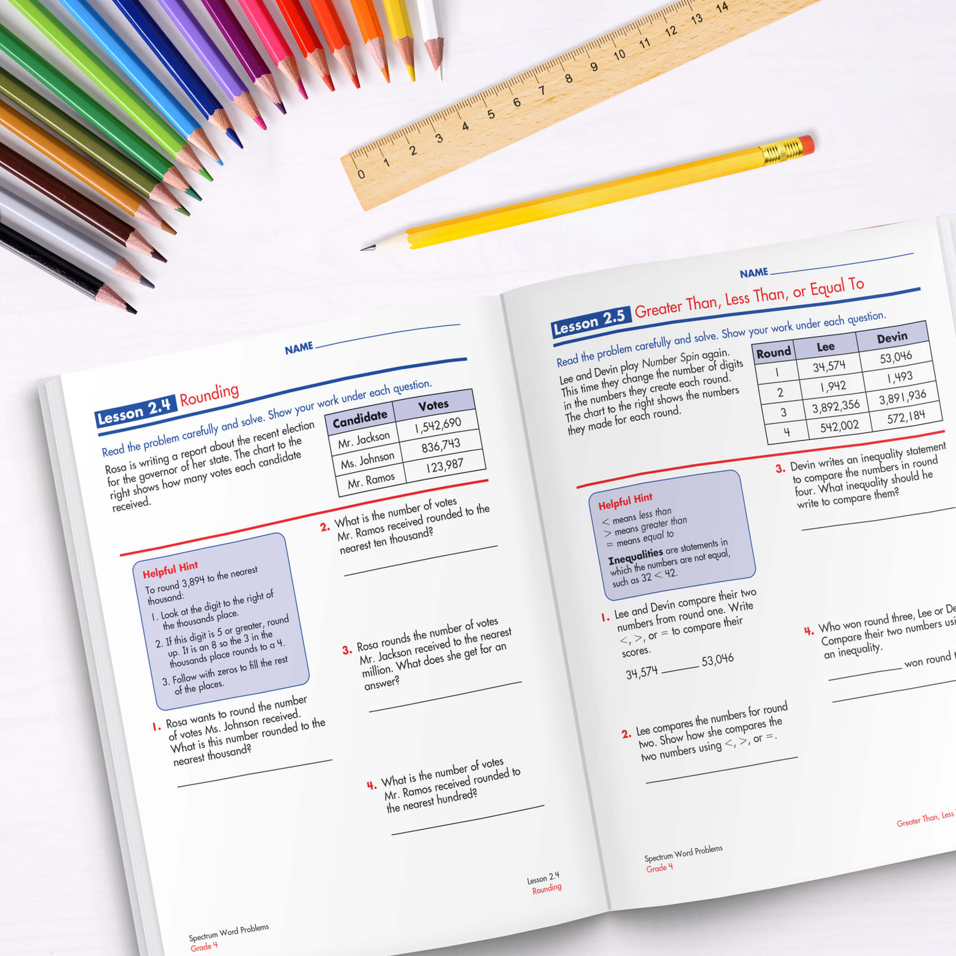 Grade 4 Spectrum Word Problems Workbook eBook (PDF)