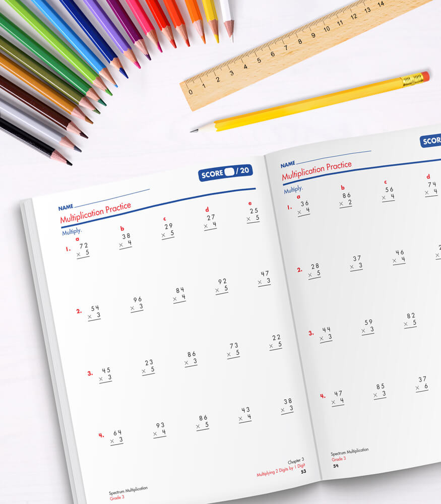 Grade 3 Spectrum Multiplication Workbook eBook (PDF)