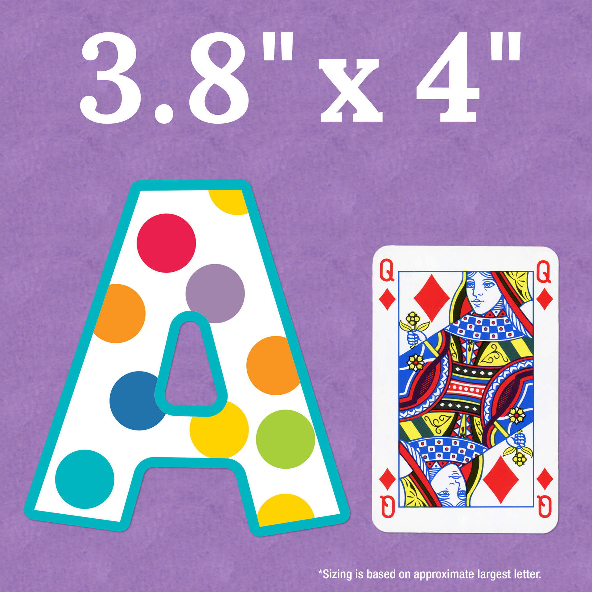 4in Color Me Bright Bulletin Board Letters 4in