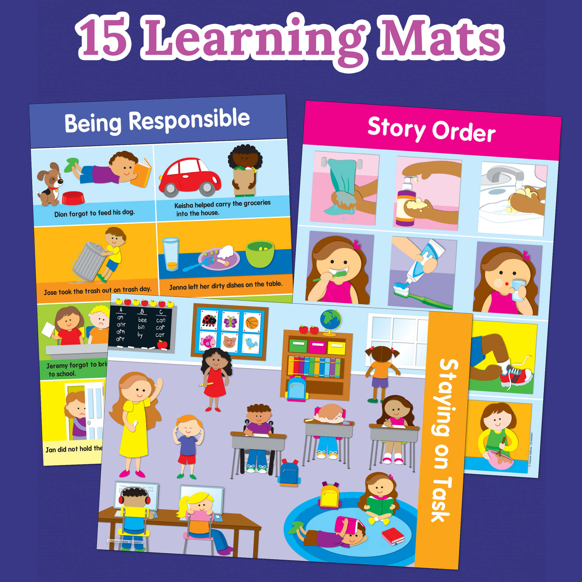 Grade PK-2 Social Skills File Folder Game