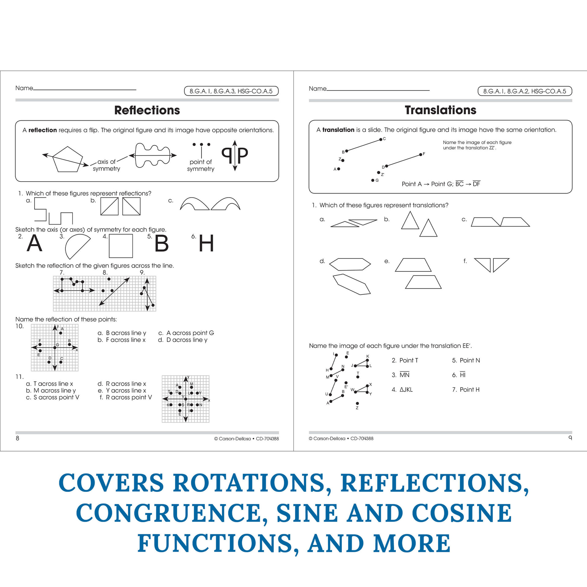 Grade 7-9 The 100+ Series™ Geometry Workbook eBook (PDF)