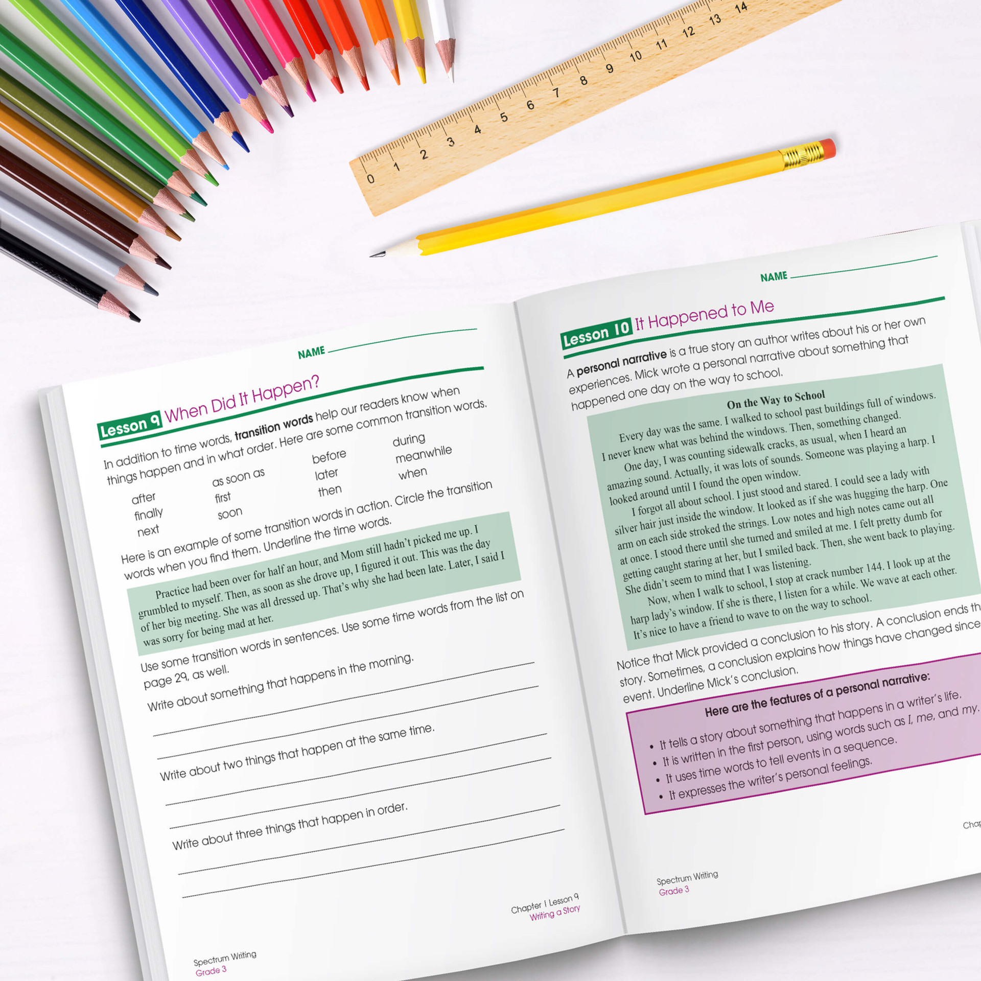 Grade 3 Spectrum Writing Workbook eBook (PDF)
