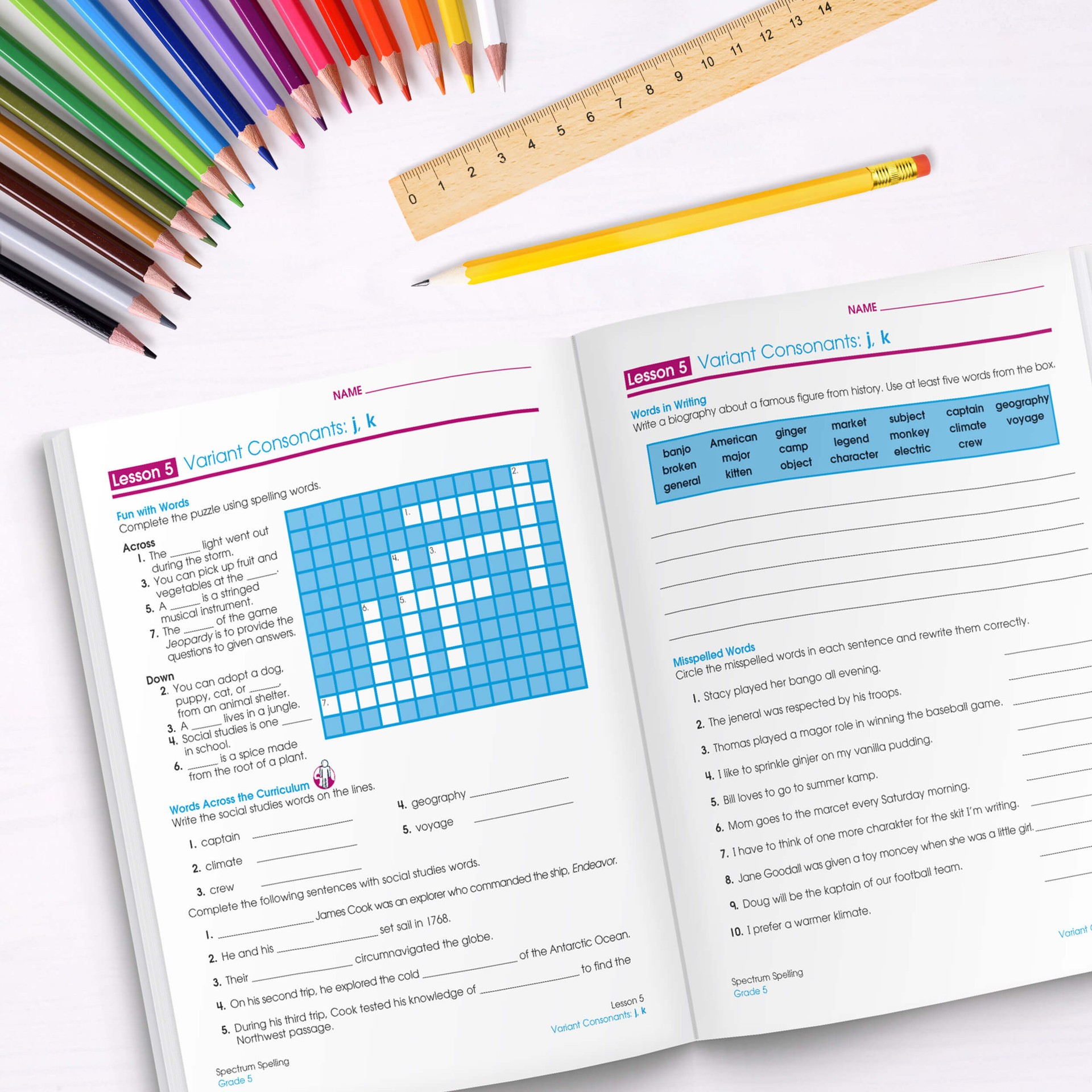 Grade 5 Spectrum Spelling Workbook eBook (PDF)