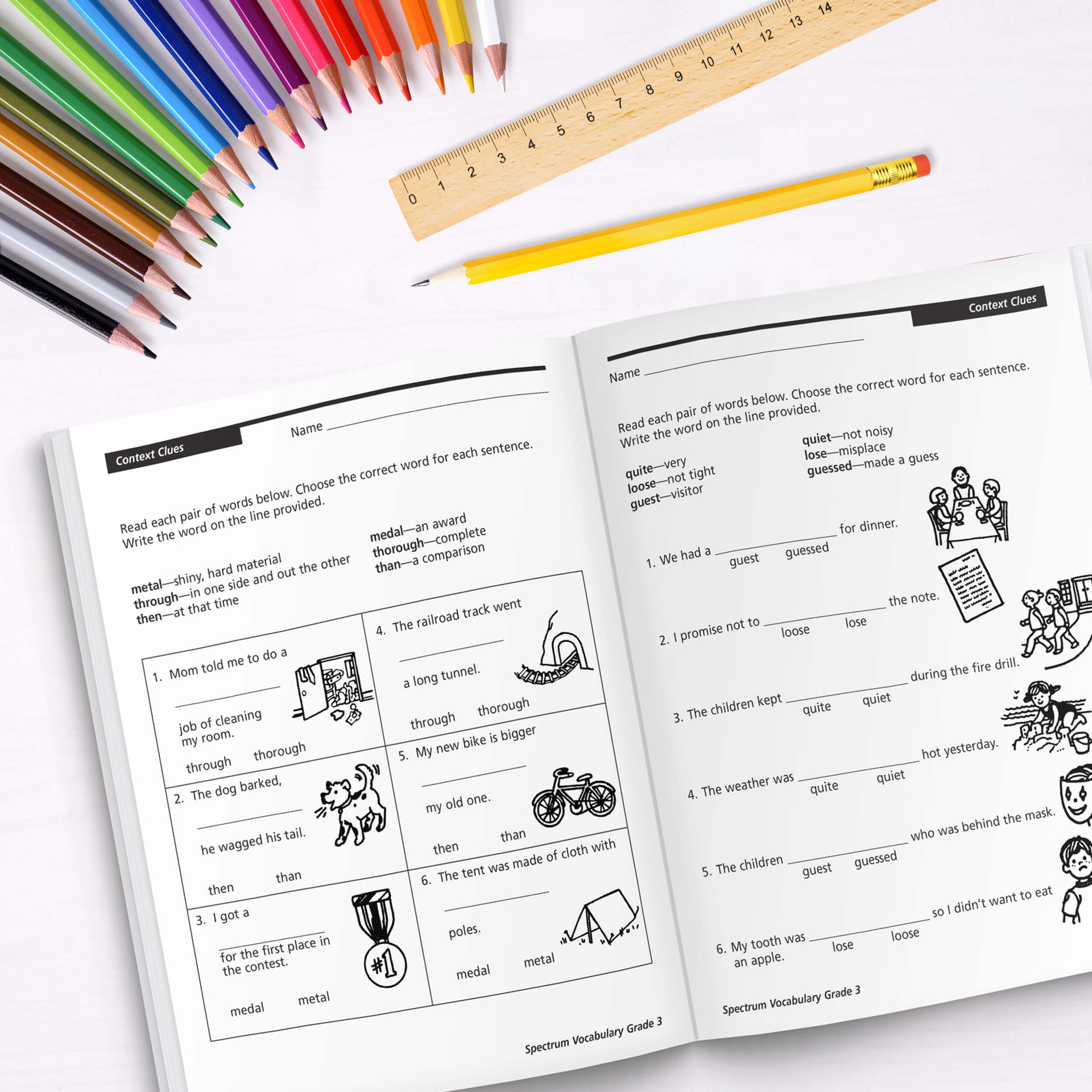 Grade 3 Spectrum Vocabulary Workbook eBook (PDF)