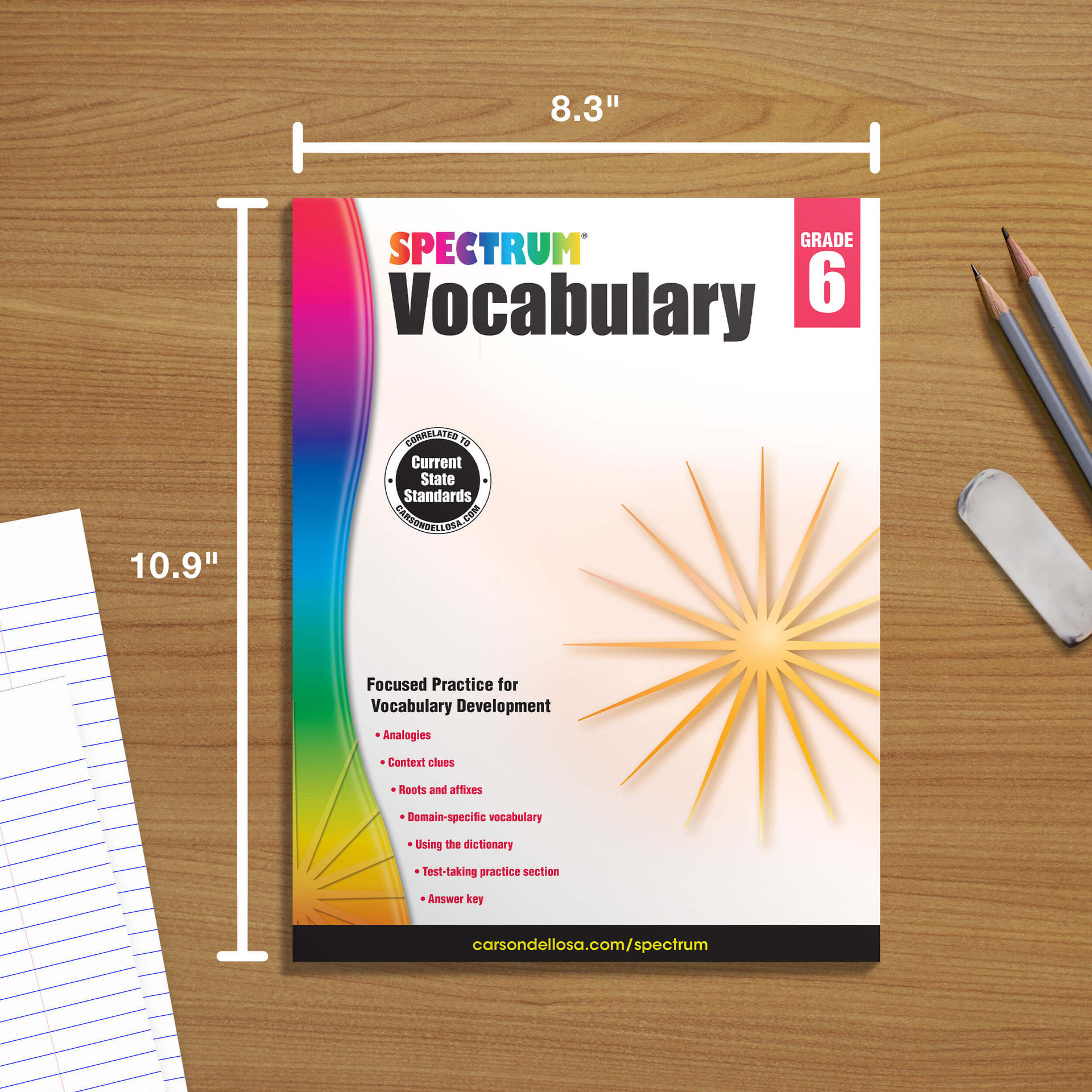 Grade 6 Spectrum Vocabulary Workbook eBook (PDF)