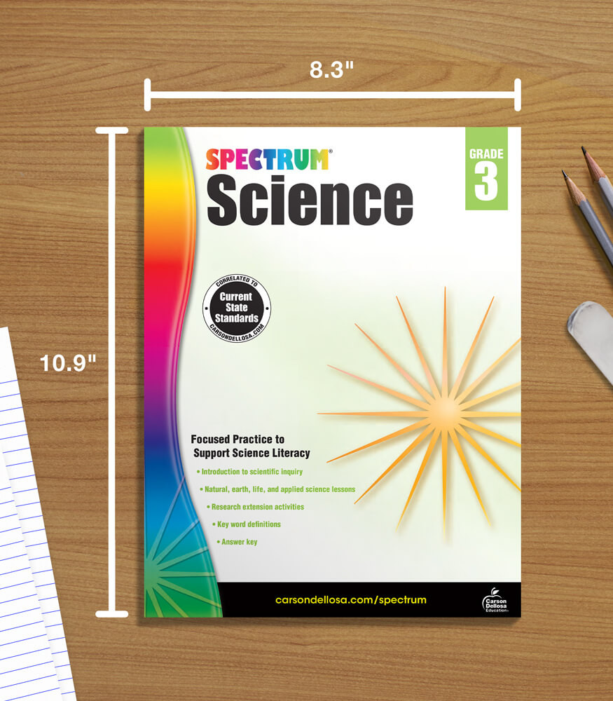 Grade 3 Spectrum Science Workbook Paperback
