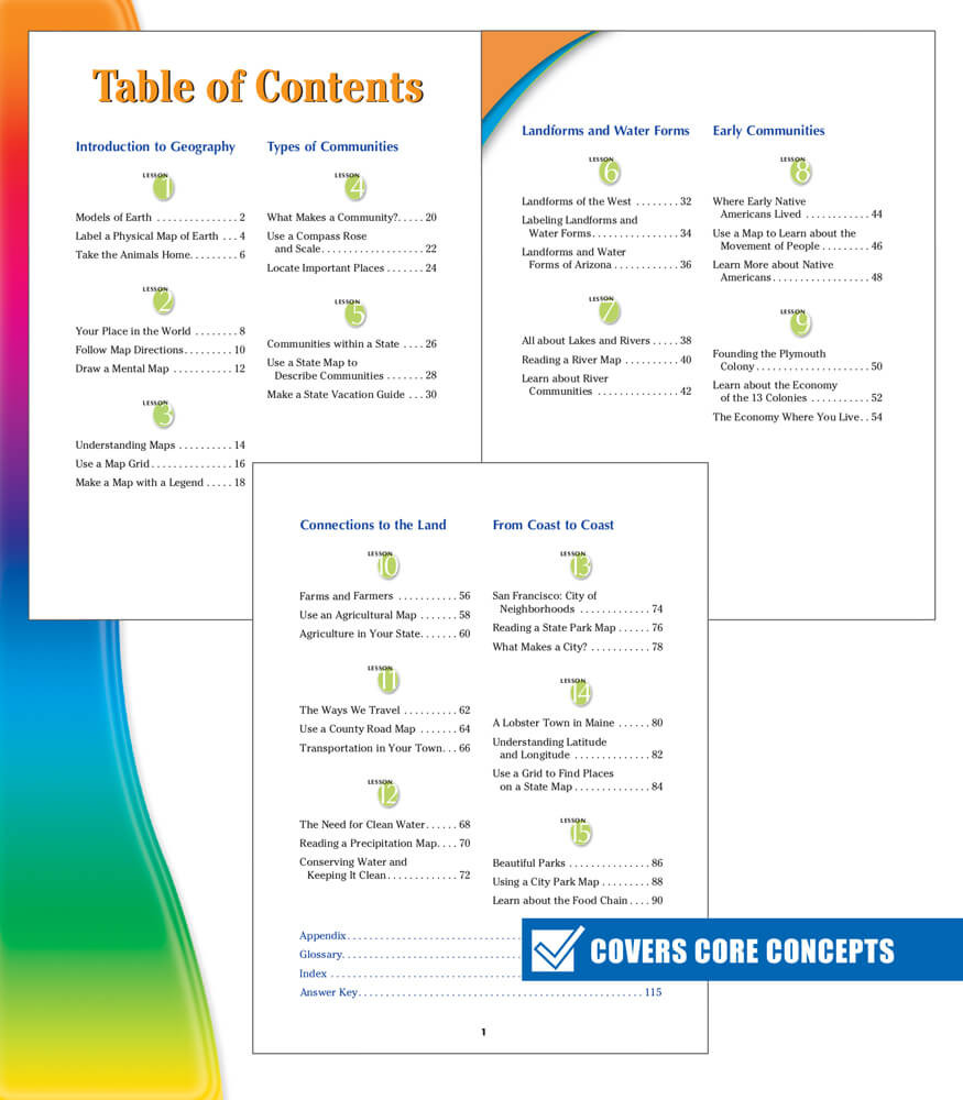 Grade 3 Spectrum Geography Workbook Paperback