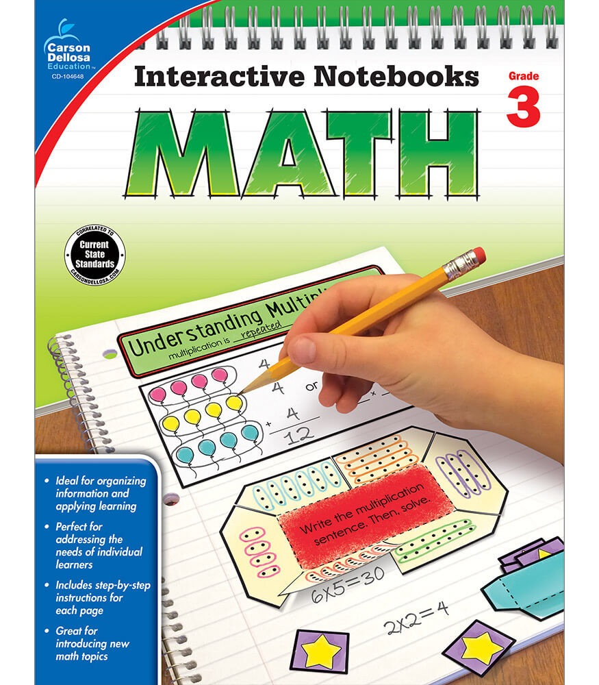 Grade 3 Interactive Notebooks: Math Resource Book eBook (PDF)