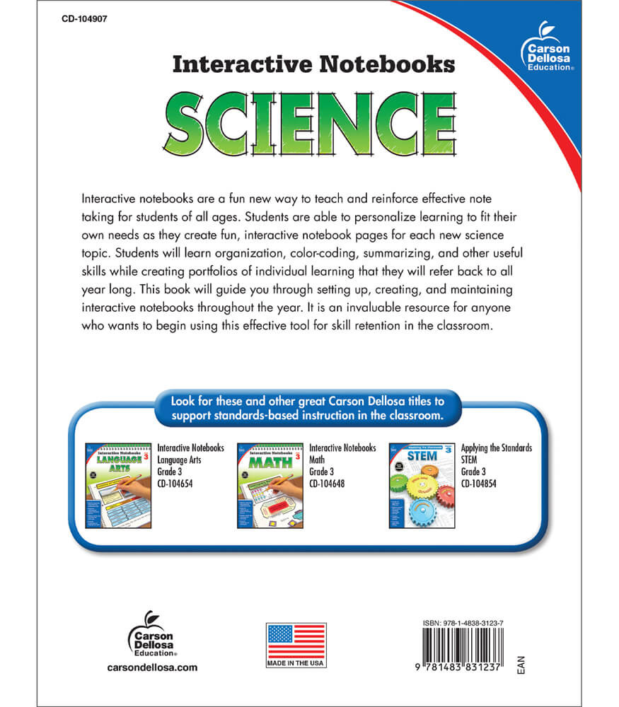 Grade 3 Interactive Notebooks: Science Resource Book eBook (PDF)