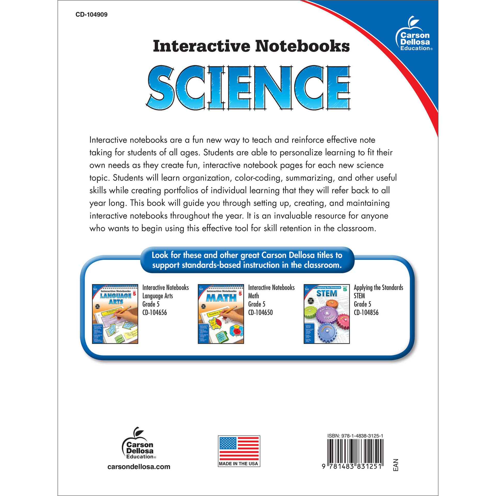 Grade 5 Interactive Notebooks: Science Resource Book eBook (PDF)