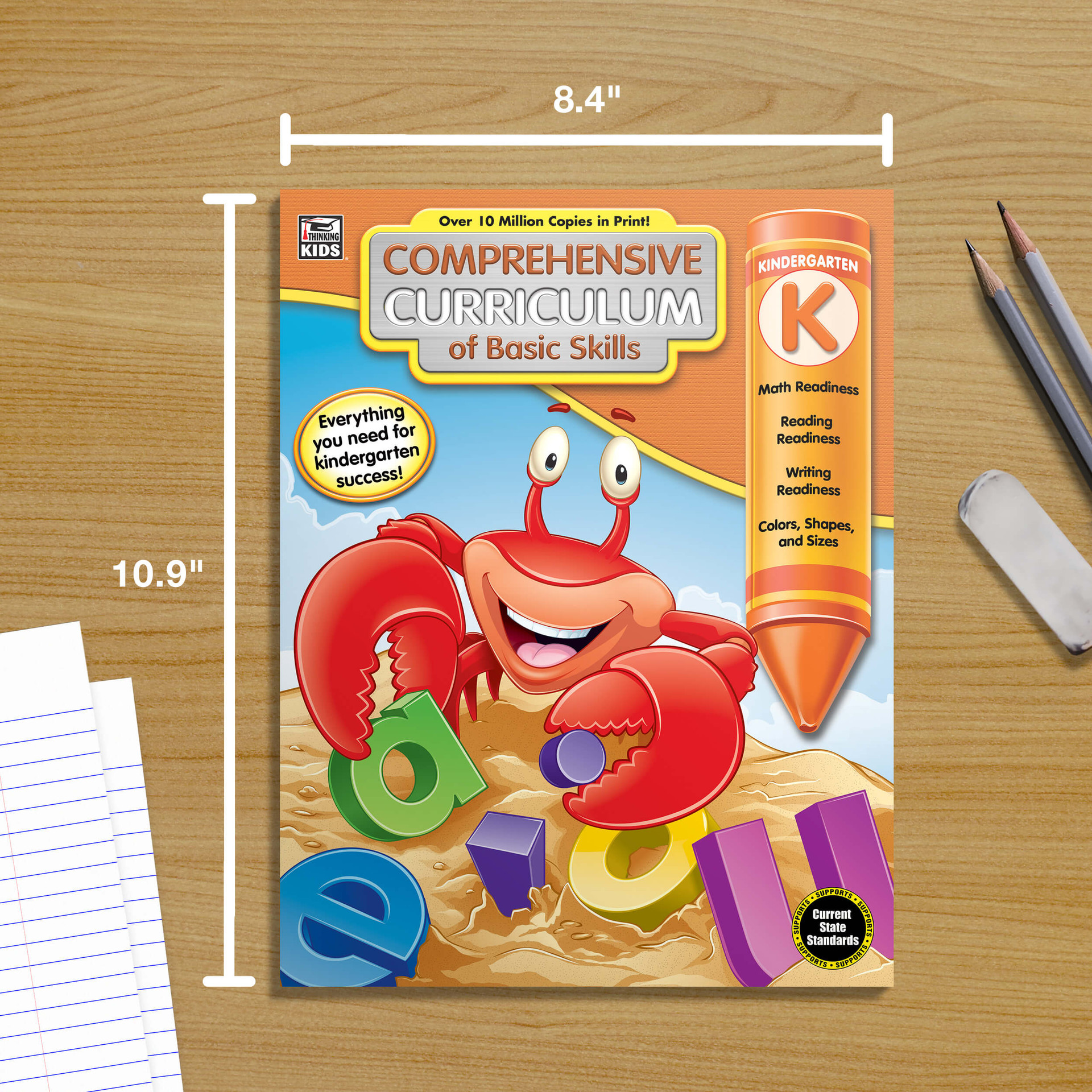 Grade K Comprehensive Curriculum of Basic Skills Workbook eBook