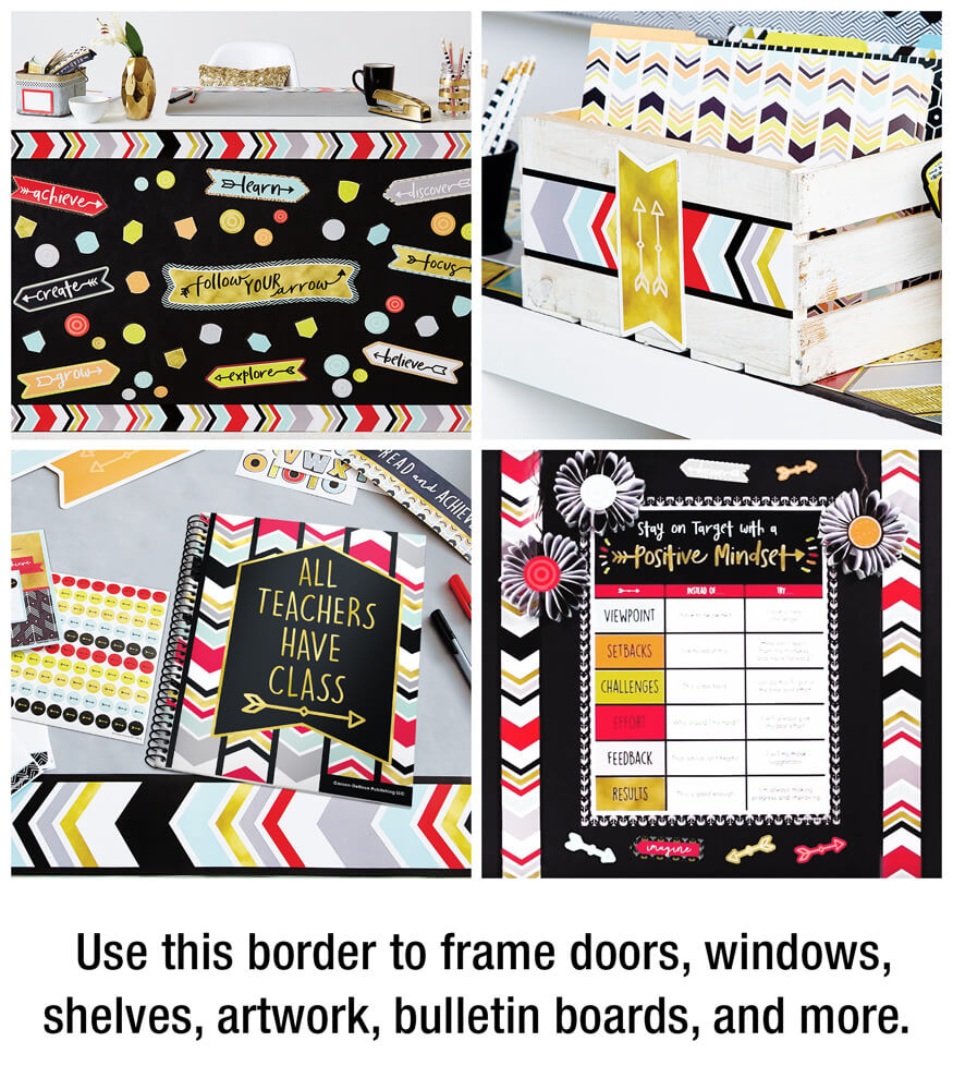 Follow Your Path Straight Bulletin Board Borders 36'