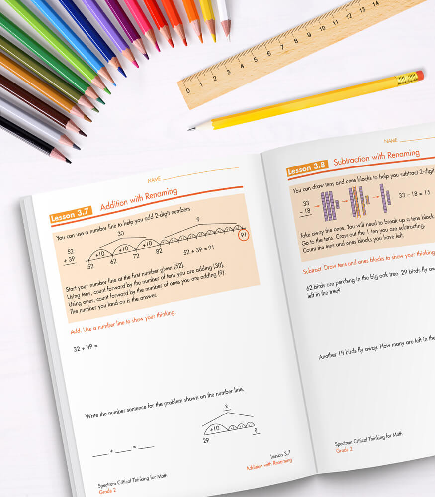 Grade 2 Spectrum Critical Thinking for Math Workbook Paperback