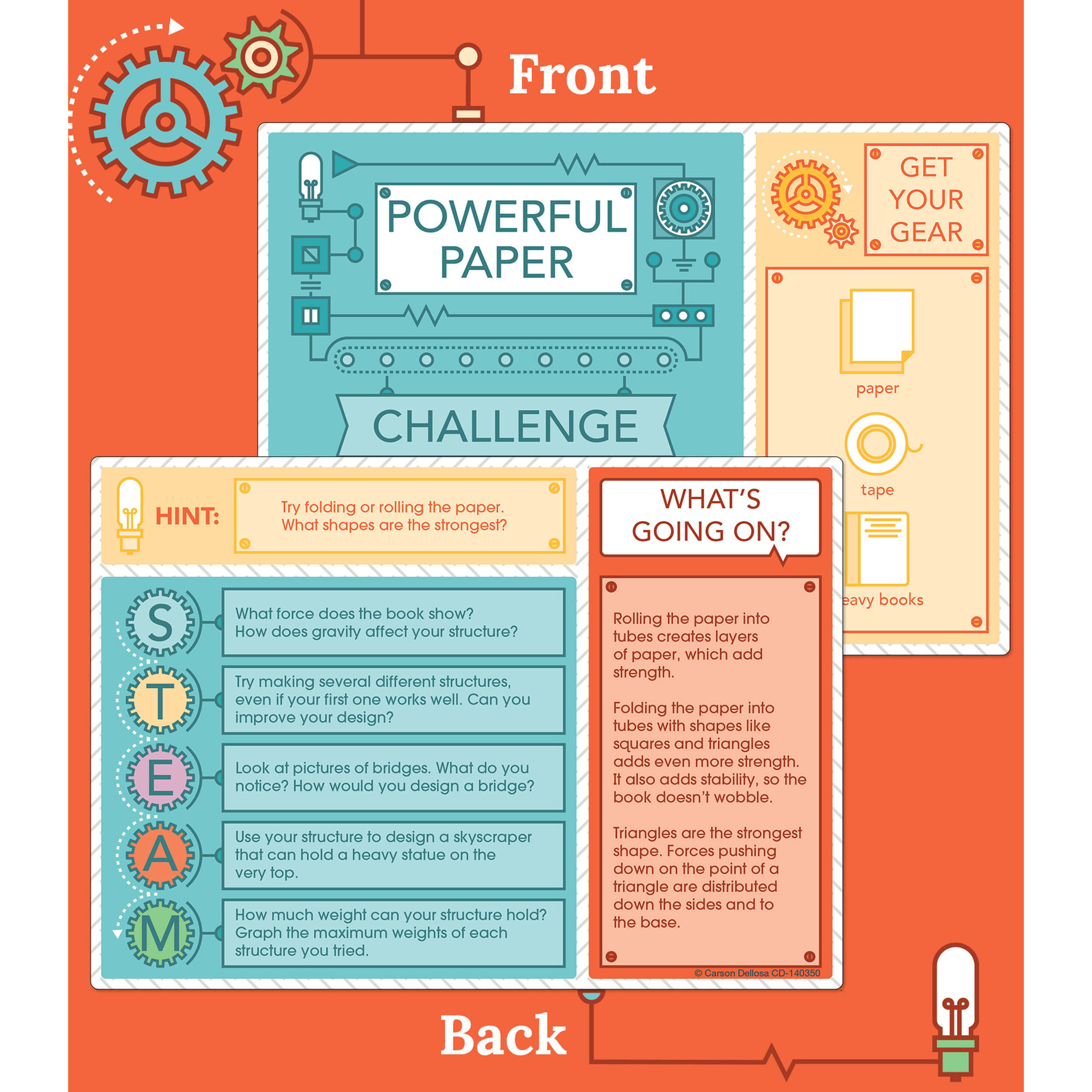 Grade 2-5 STEM Challenges Science Learning Cards