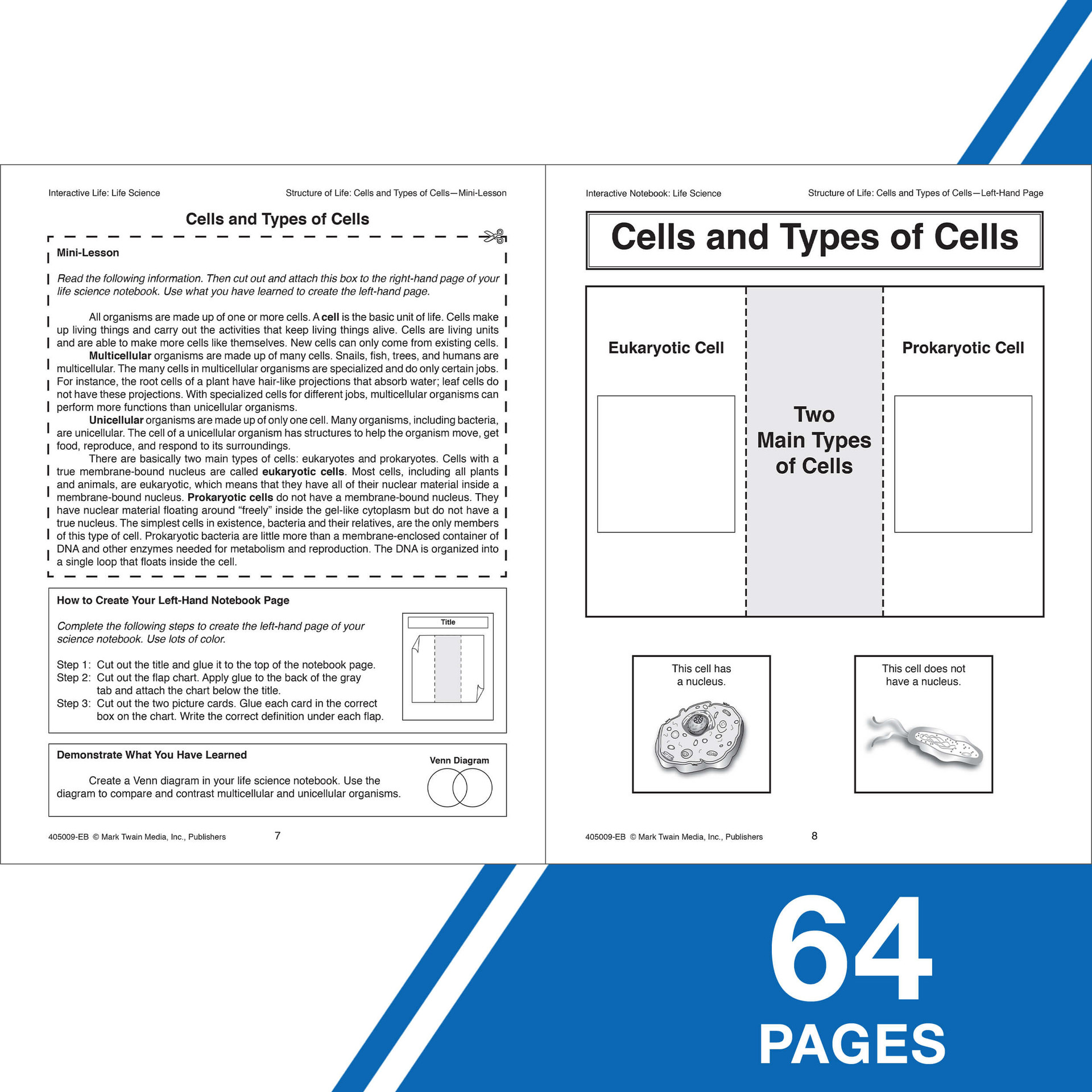 Grade 5-8 Interactive Notebook: Life Science Resource Book Paperback