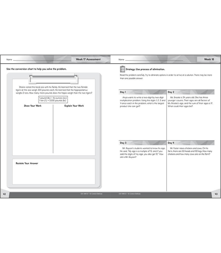 Problem Solving 4 Today Workbook Grade 4 eBook