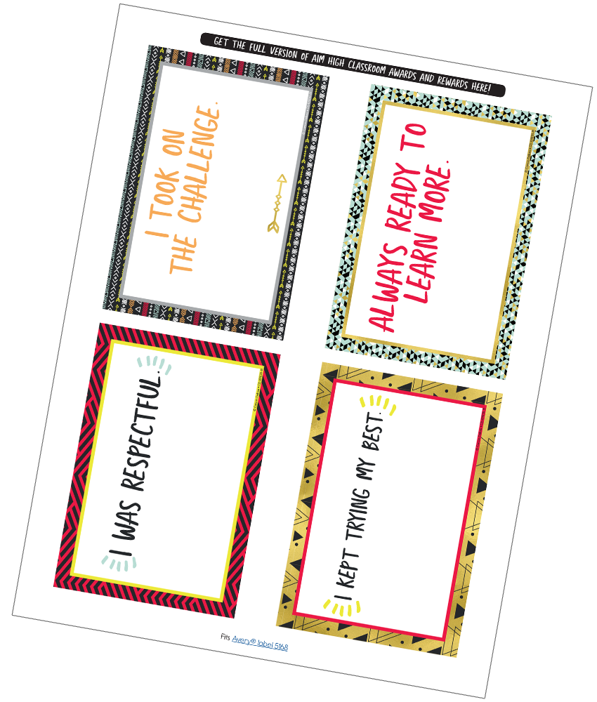 Free Printable Classroom Incentives and Rewards | Carson Dellosa