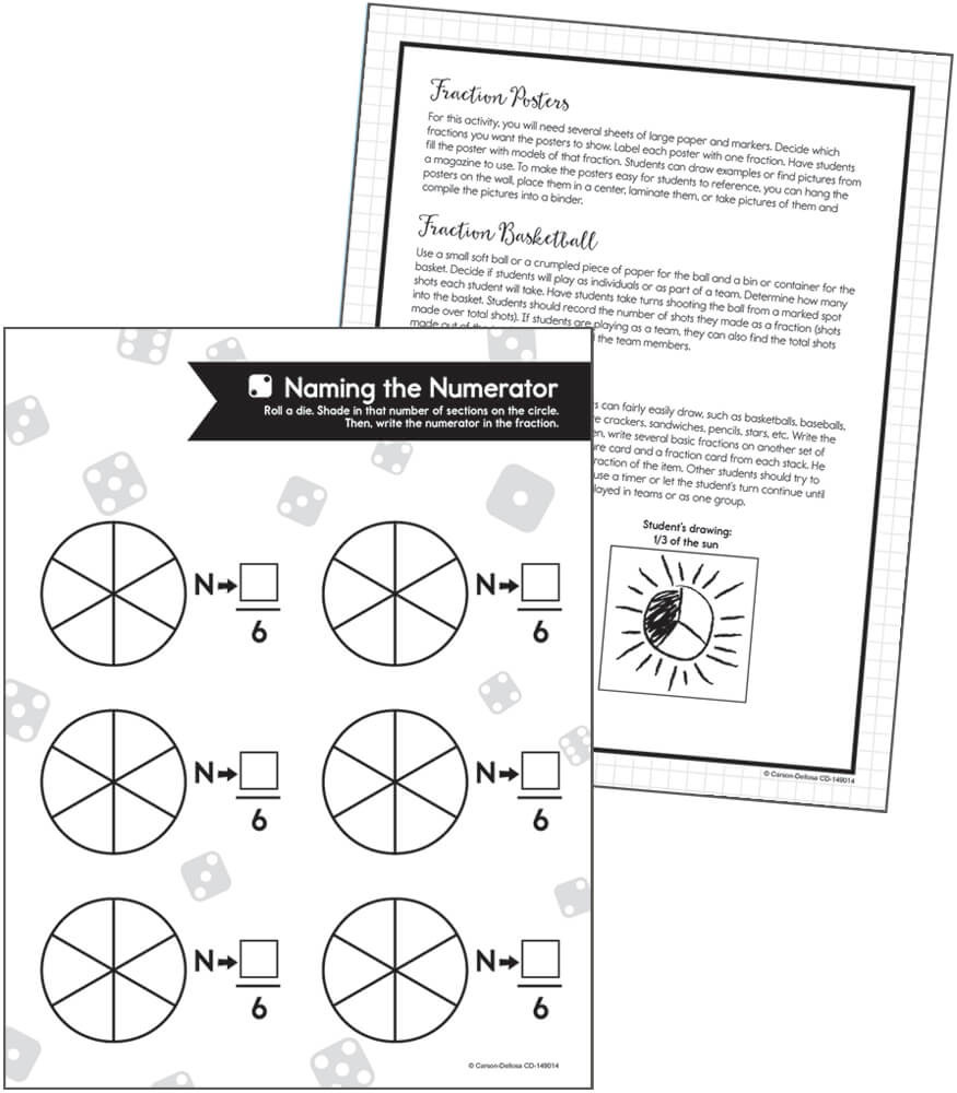 Grade 2-4 Train Your Brain: Fractions Level 1 Math Classroom Kit