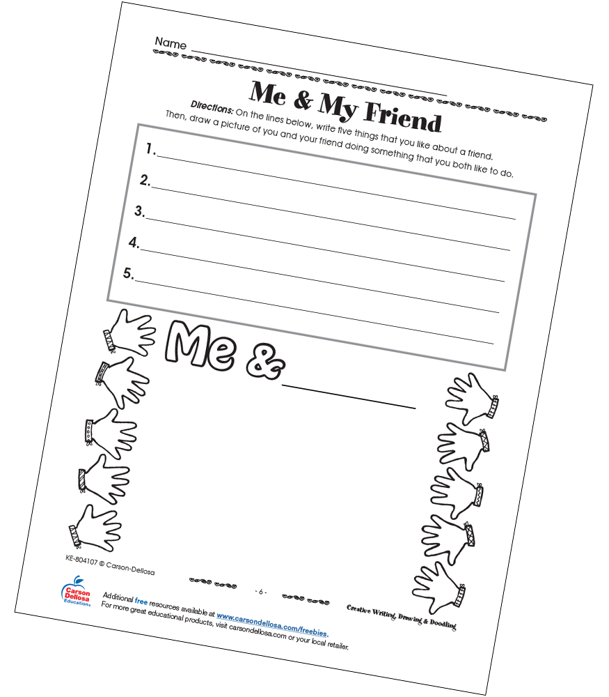 Me & My Friend Free Classroom Décor | Carson Dellosa