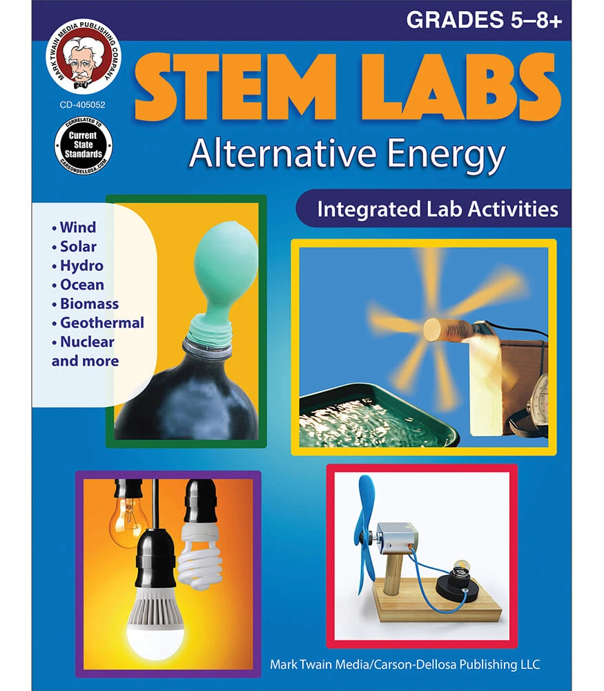 Grade 5-12 STEM Labs: Alternative Energy Workbook eBook (PDF)