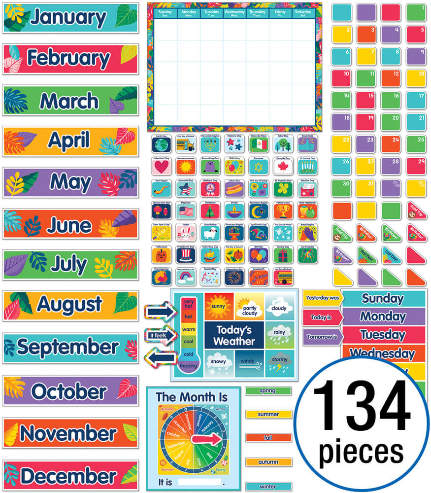 One World Calendar Bulletin Board Set