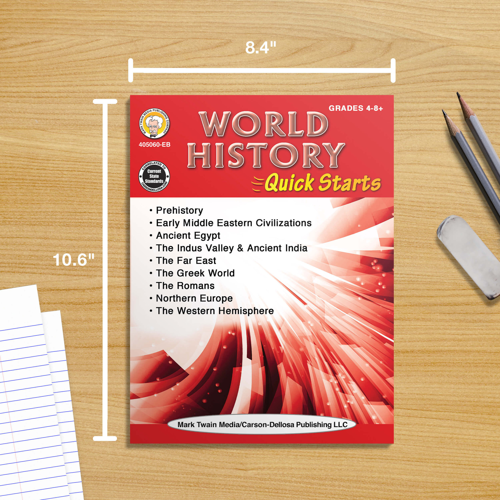 Grade 4-12 World History Quick Starts Workbook Paperback