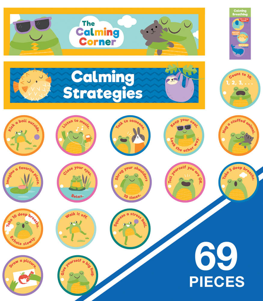 Calming Strategies Instructional Resources Bulletin Board Set