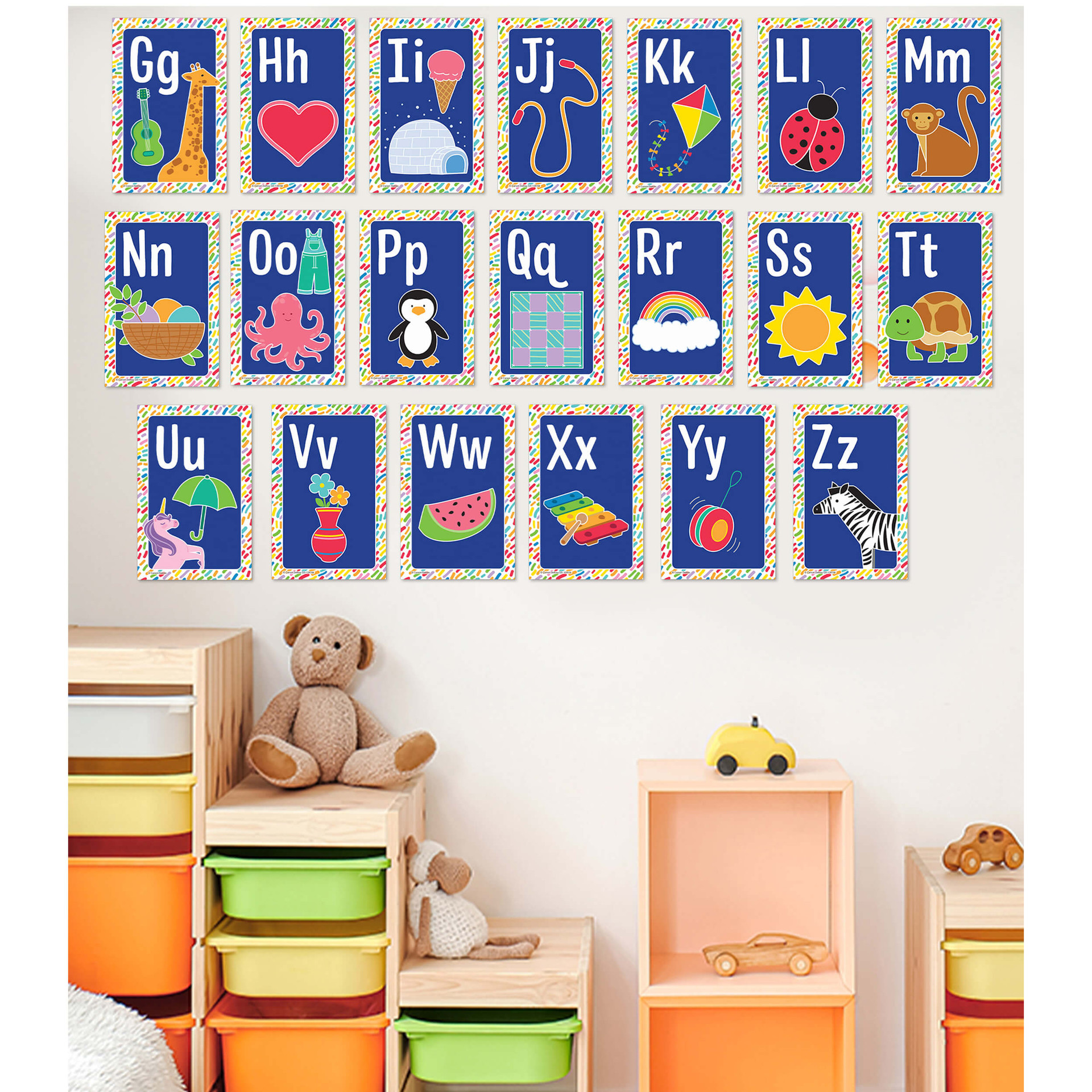Grade PK-2 Mini Posters: Alphabet Cards Poster Set