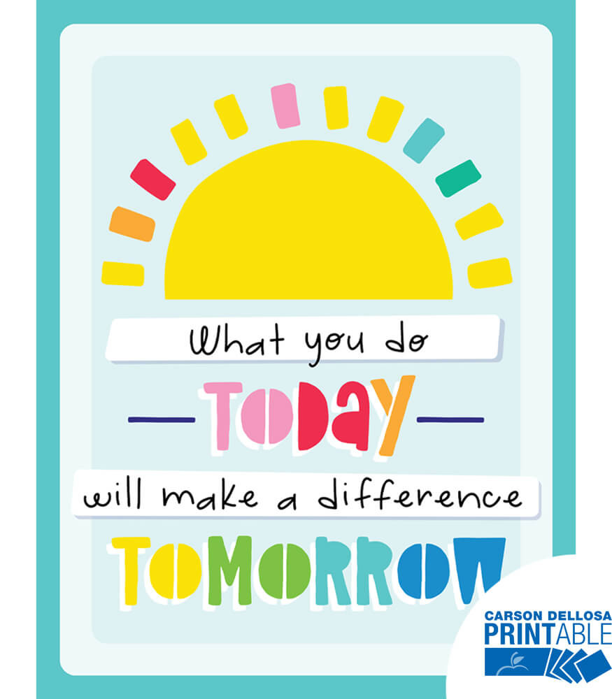 Happy Place Chart and Printable Poster Set