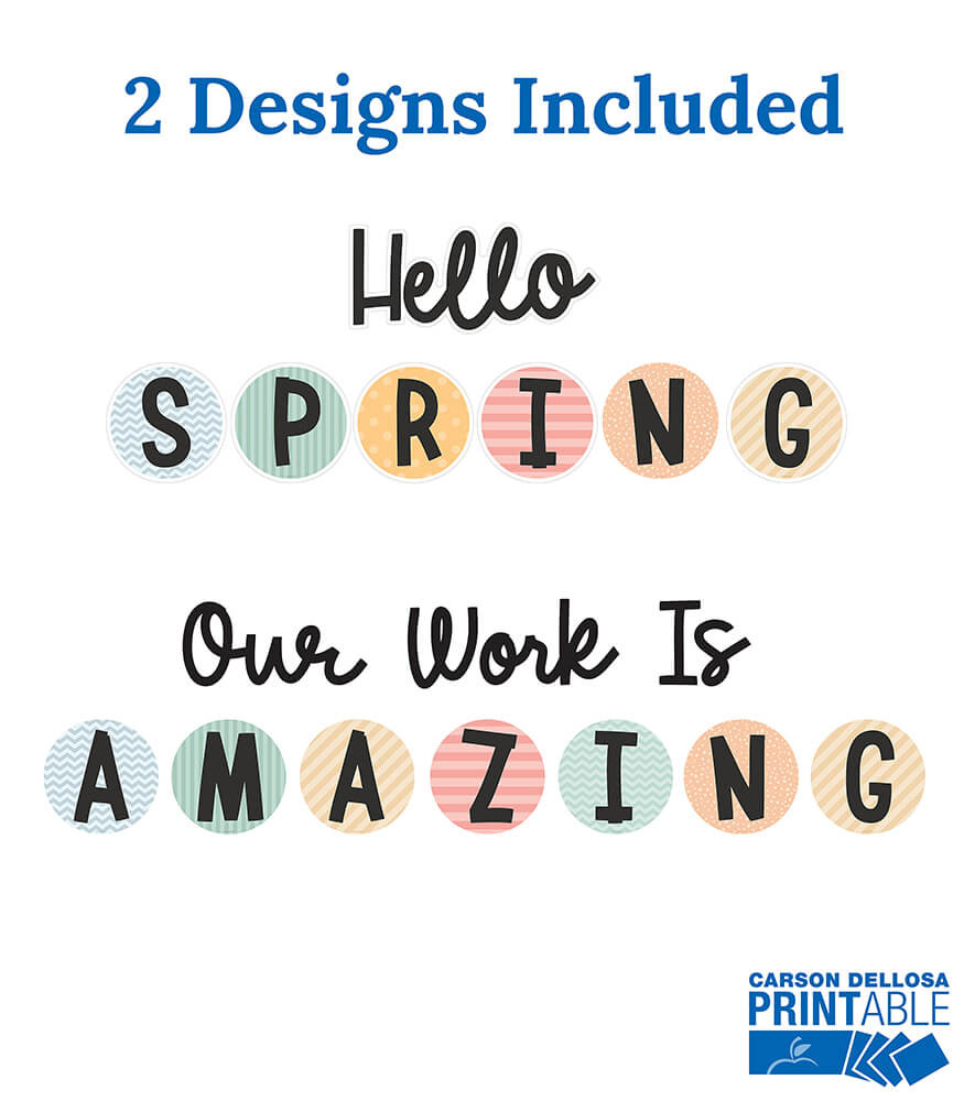 Hello Spring Printable Classroom Collection