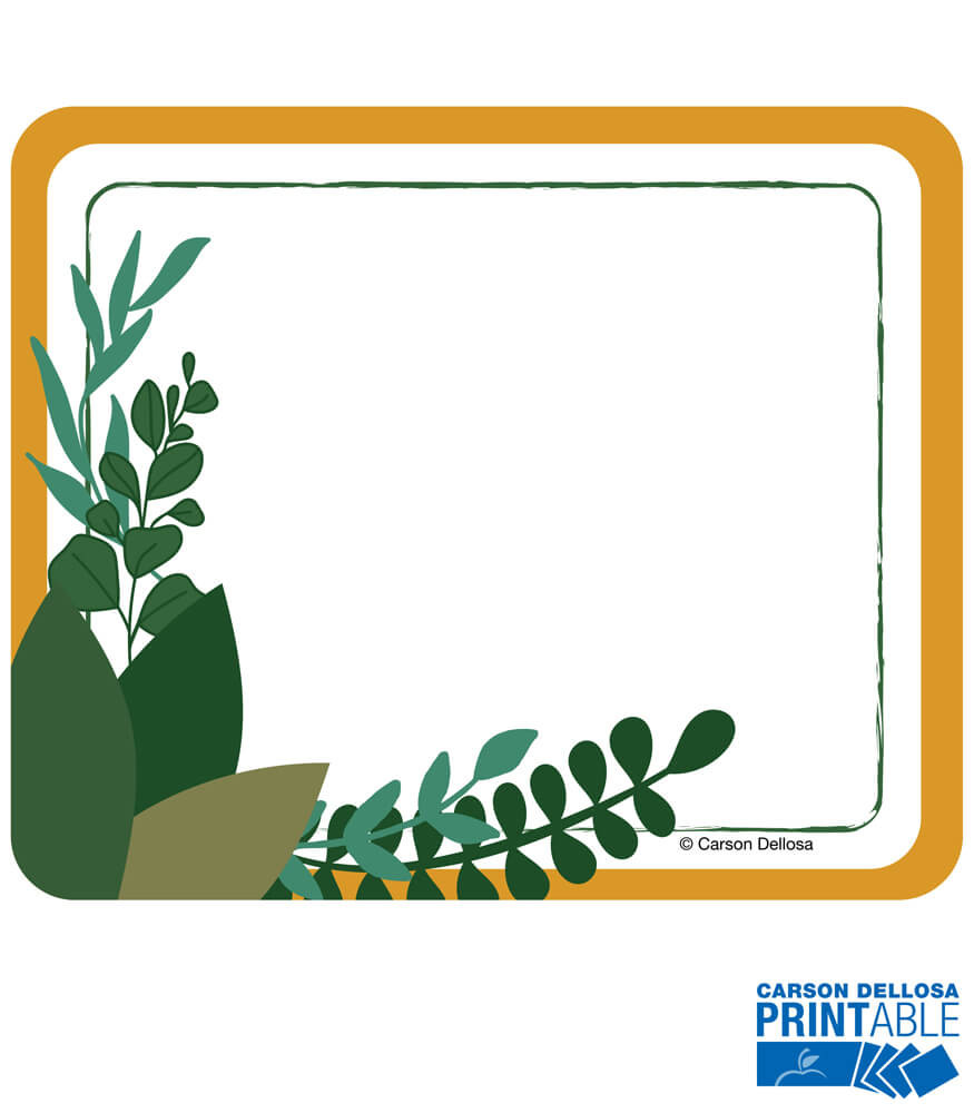Grow Together Printable Name Tags & Labels