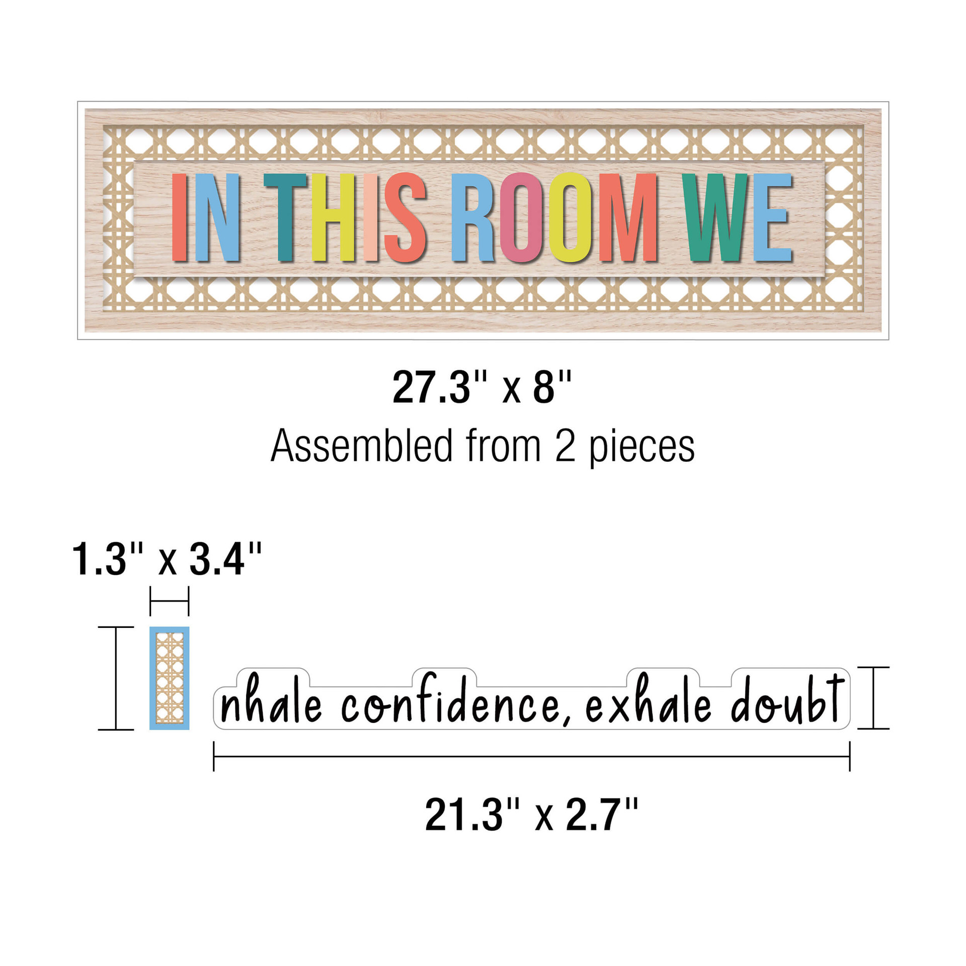 True to You In This Room We Thrive Bulletin Board Set