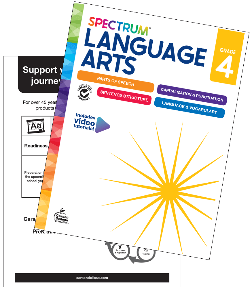 Spectrum Language Arts Grade 4 Free Sample | Carson Dellosa