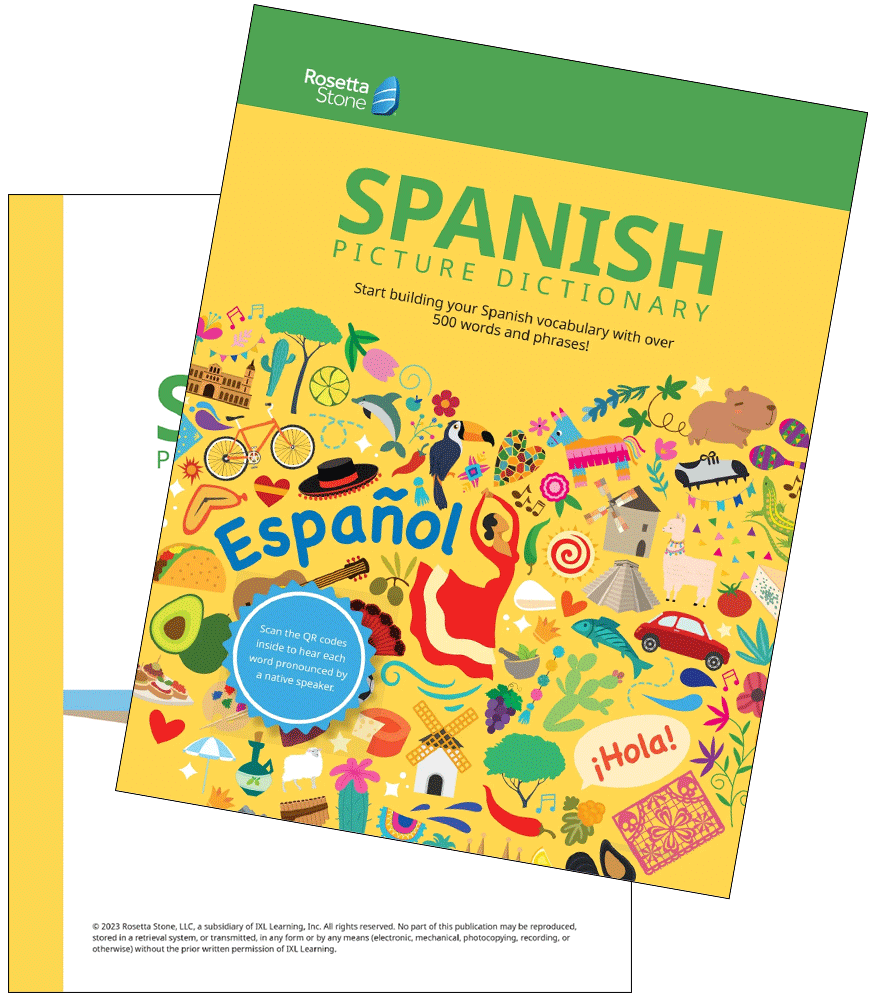 Rosette Stone Spanish Picture Dictionary Free Samples Spanish