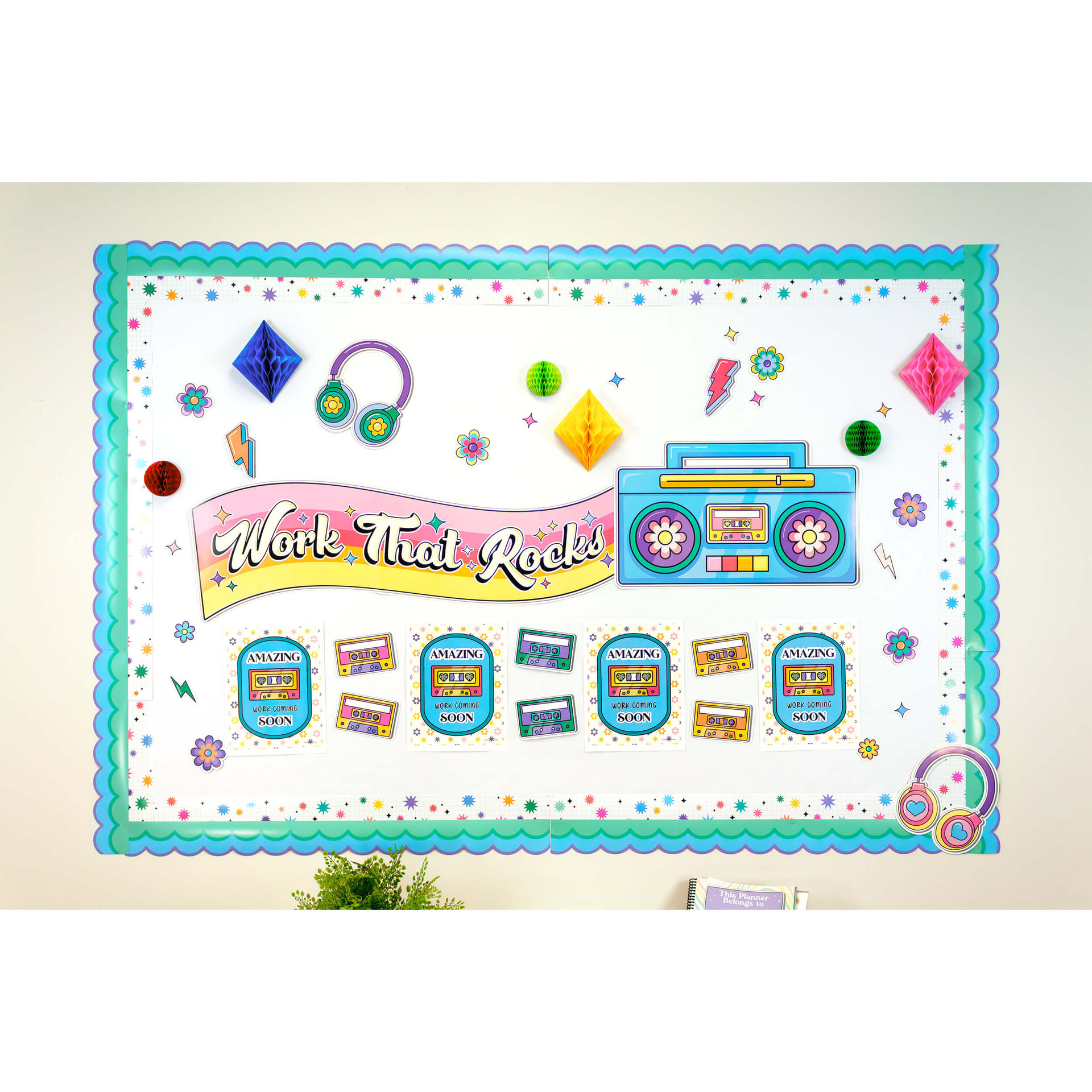 Cool Waves Scalloped Bulletin Board Borders